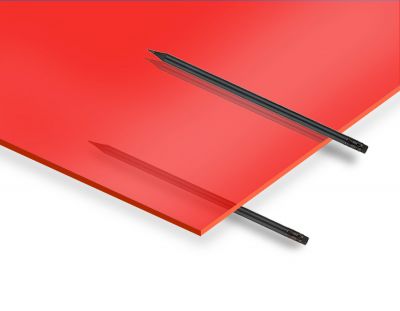 Acrylic Plexiglass Transparent Red Thickness (2.8 mm)